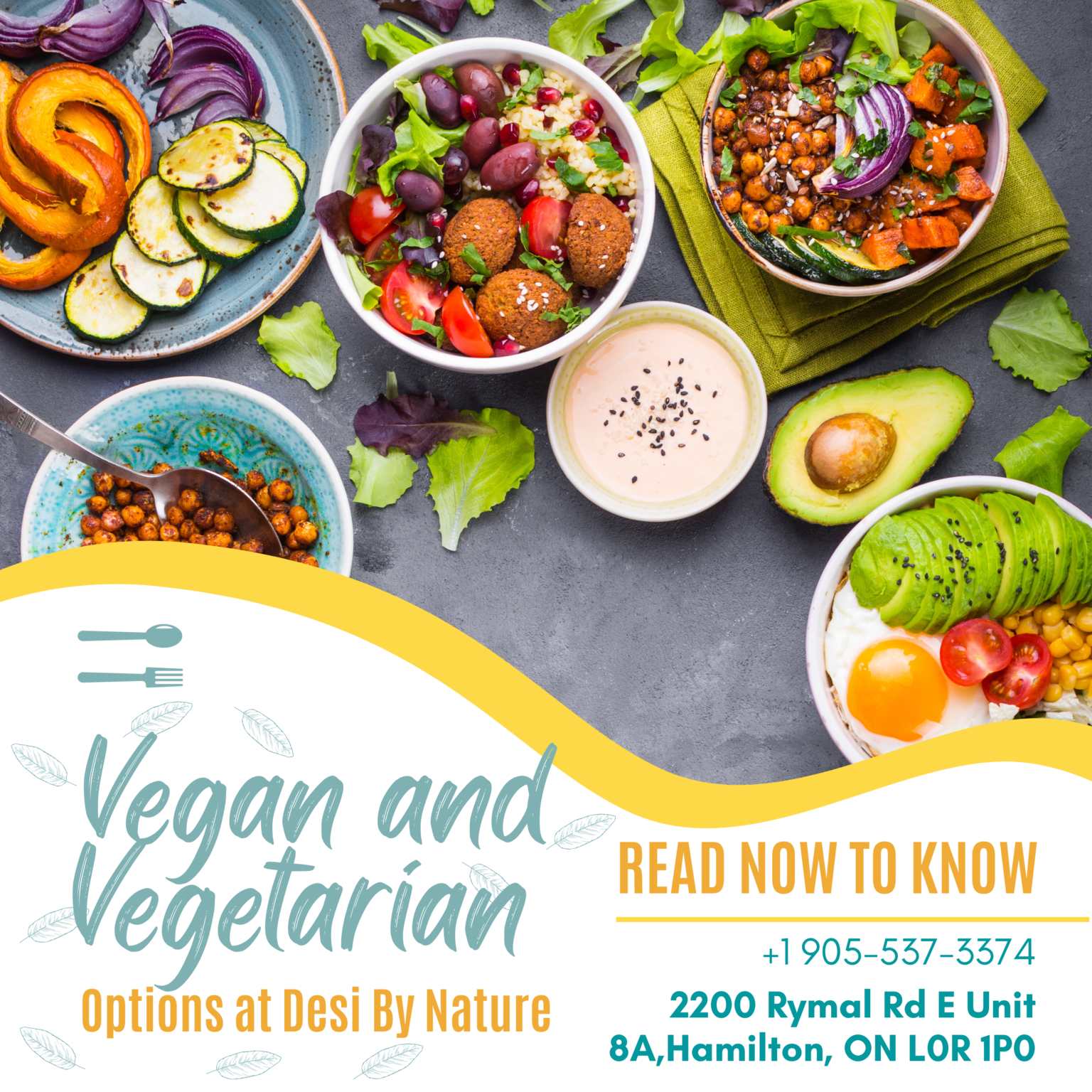 Vegan and Vegetarian Options at Desi By Nature