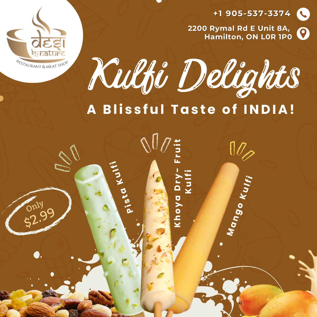 Introducing Basant Kulfi in Hamilton at Desi By Nature