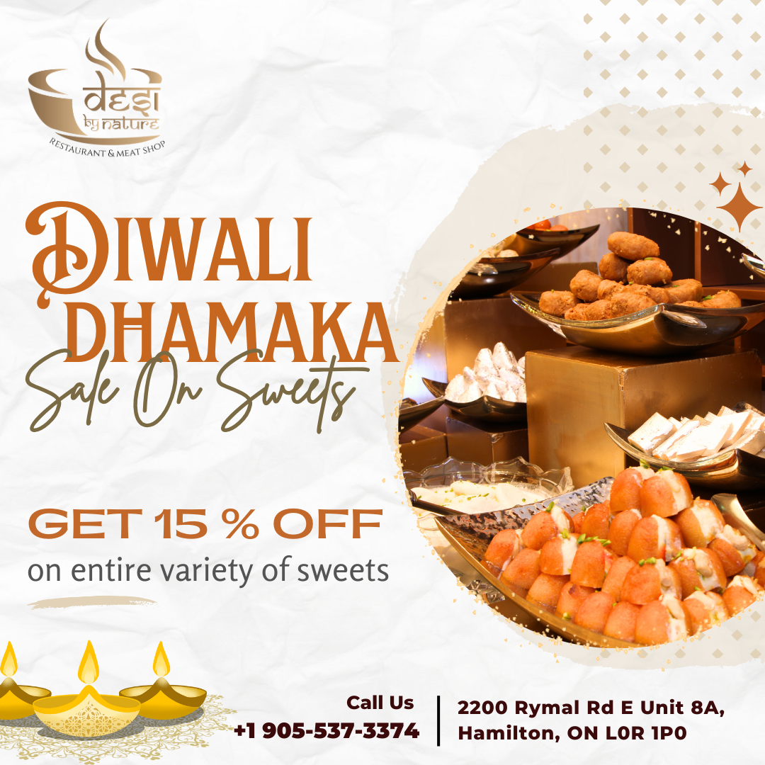Best Diwali Special Deals on Sweets in Hamilton at Desi By Nature